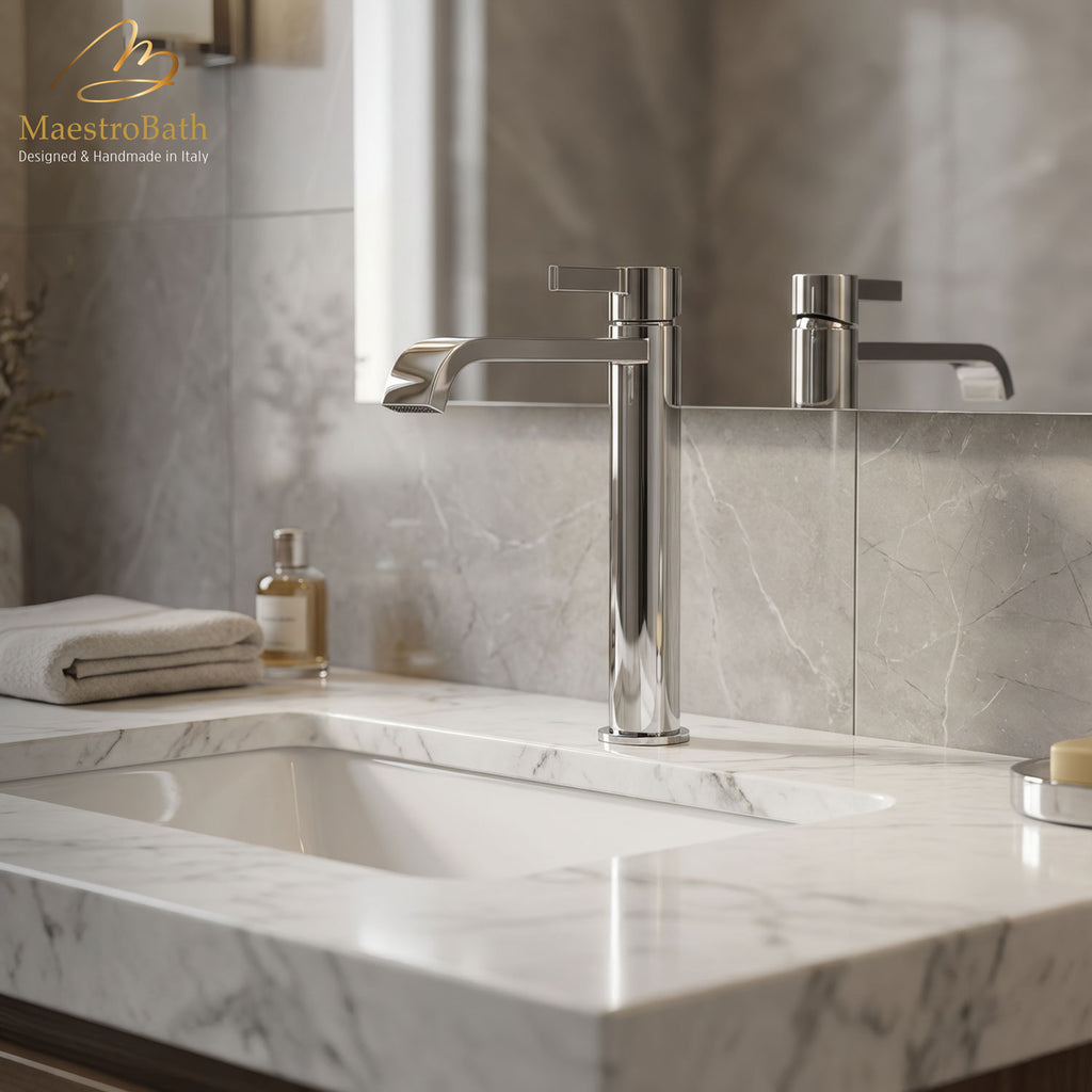 High Single Lever Basin Mixer Faucet