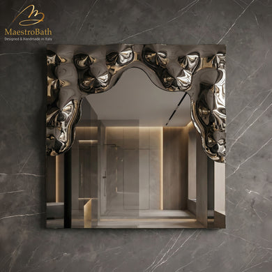Meteora Luxury Bathroom Square Mirror